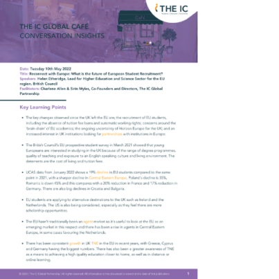 Insights: The IC Global Café – The IC Global Partnership